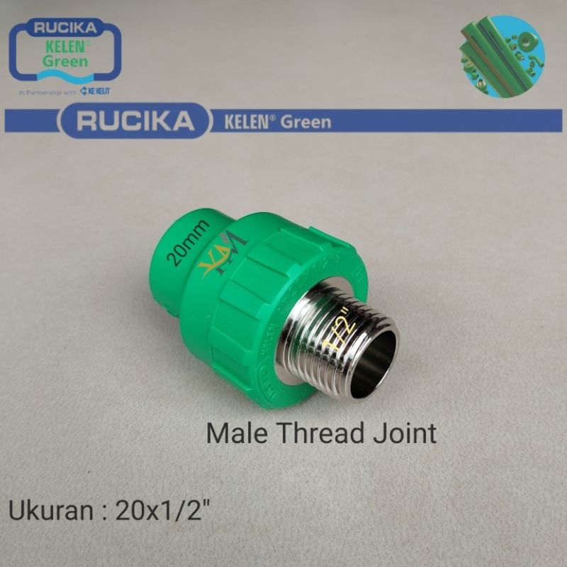 Jual Male Thread Joint Sock Drat Luar PPR Rucika | Shopee Indonesia
