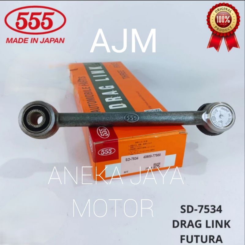 Jual drag link assy long tie rod Futura/T120ss merek 555 asli japan ...