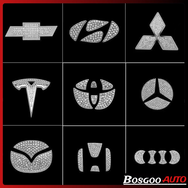 Jual Stiker Emblem Logo Stir Mobil Bling Car Steering Wheel Diamond ...