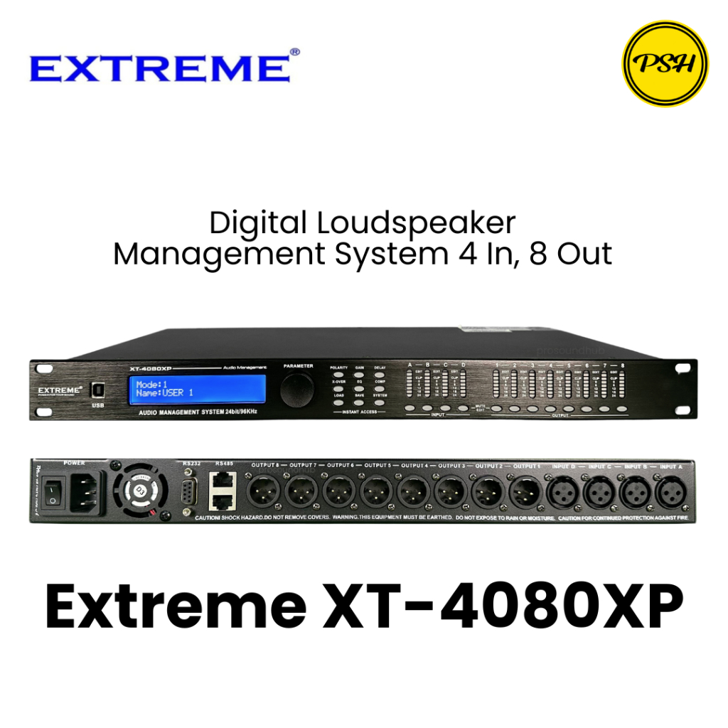 Jual Extreme XT-4080XP DLMS Digital Loudspeaker Management System 4 In ...