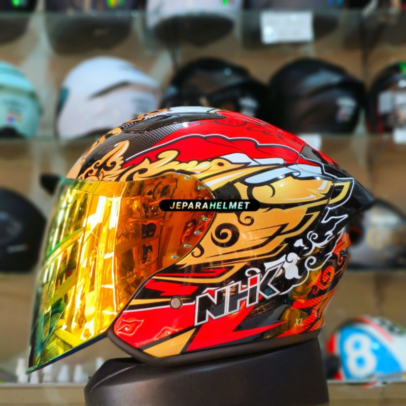 Jual Helm NHK R1 ELITE Special GP Edition Ivan Ortola #6 Glitter Black ...