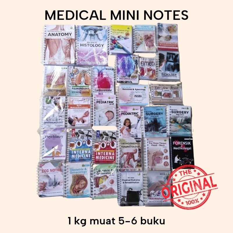 Jual [1kg muat 5-6 buku] BUKU MEDICAL MINI NOTES ORIGINAL - THT ...