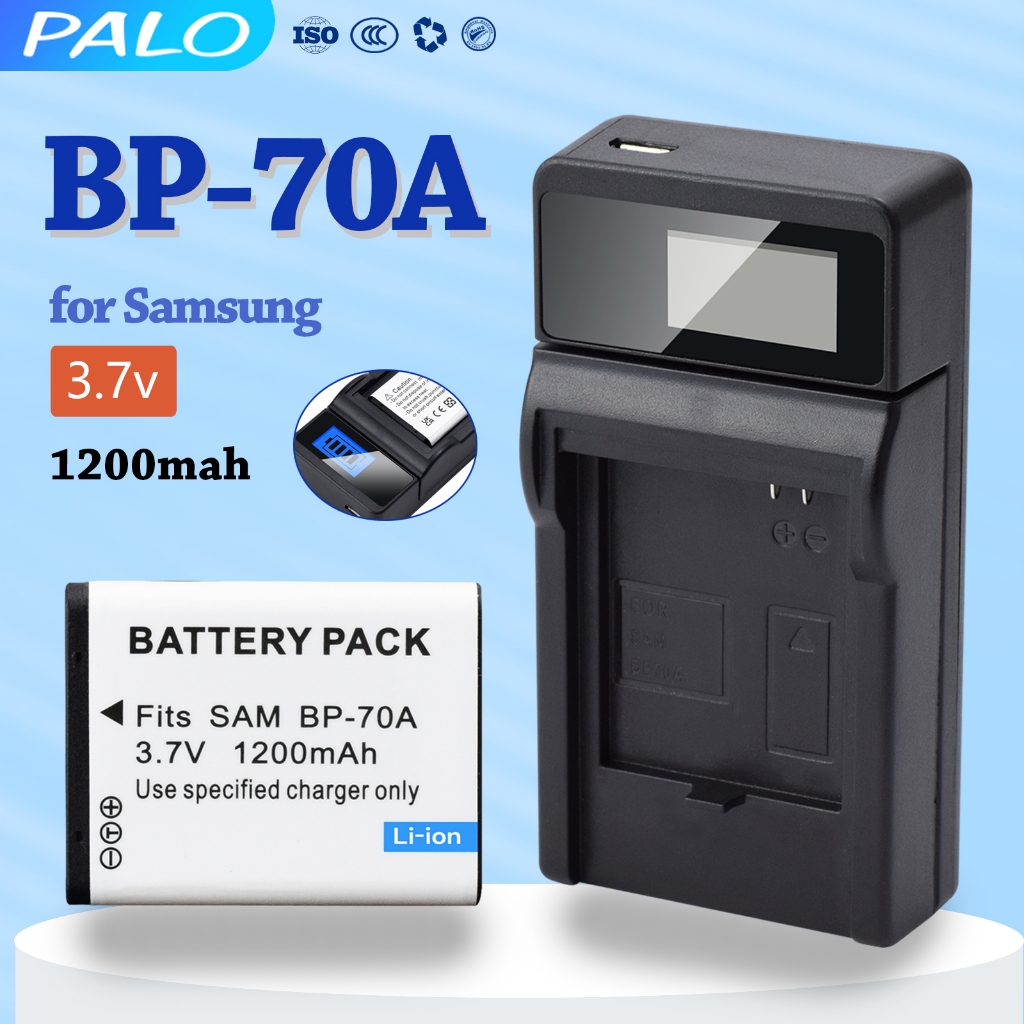 Jual PALO Baterai Samsung BP-70A bp70a Battery Charger For Samsung L50‌、SL50、SL600、SL630、PL80 ...