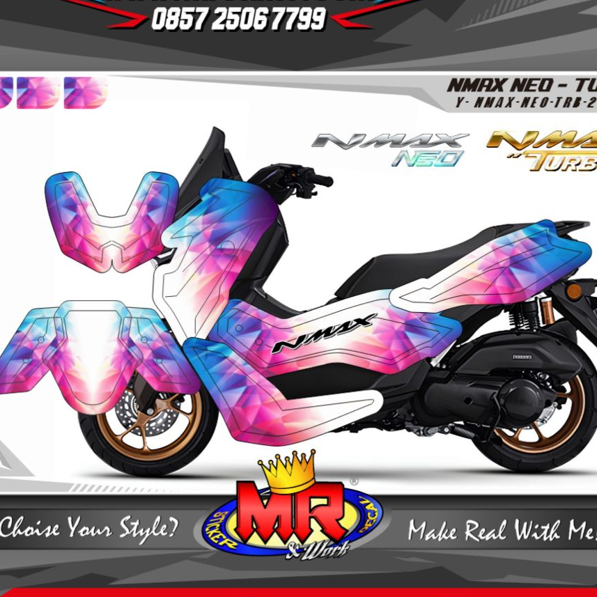 Jual Decal Stiker Yamaha NMAX Neo Turbo Fullbody\Striping Stiker ...