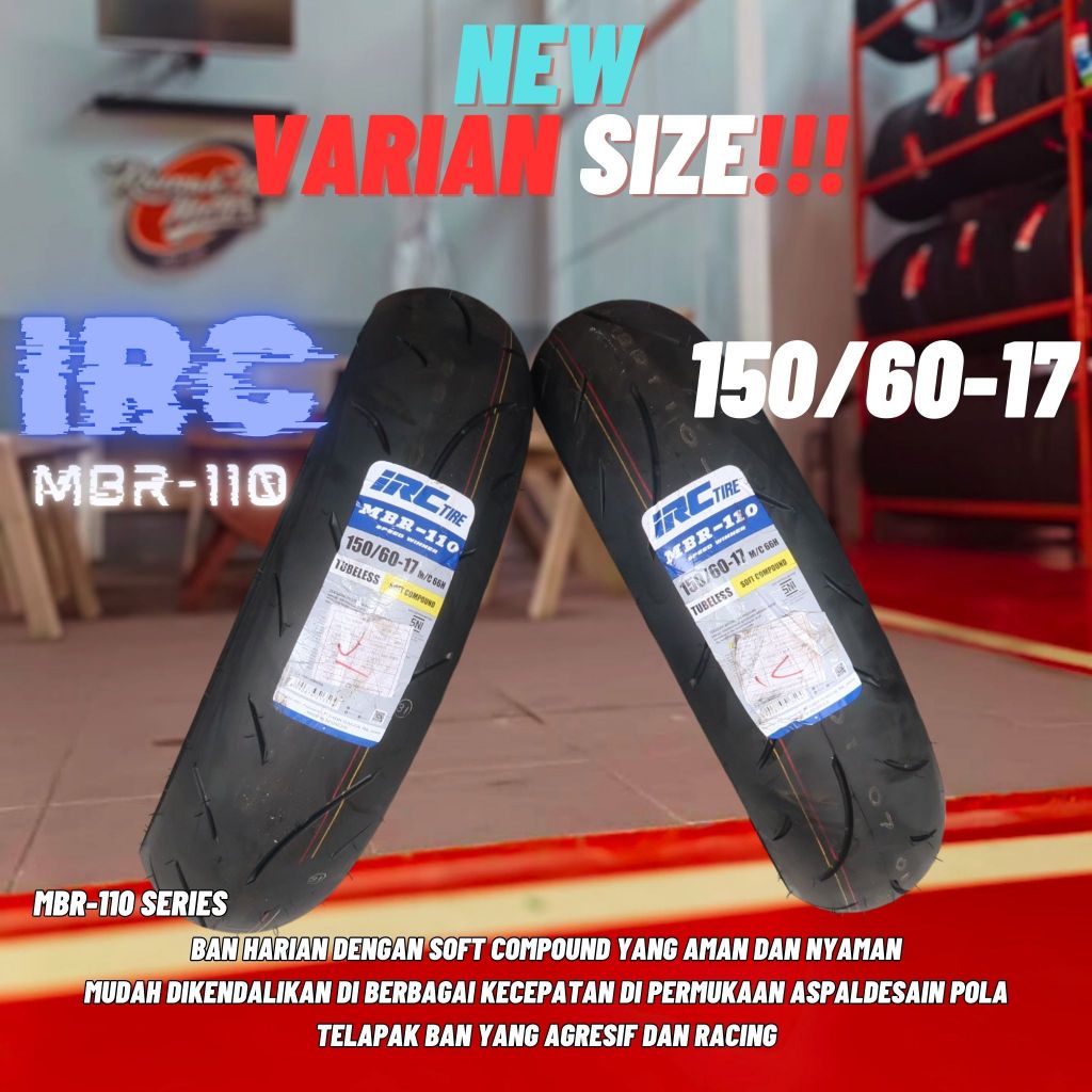 Jual IRC SPEED WINNER MBR-110 150/60-17 SOFT COMPOUND | Shopee Indonesia