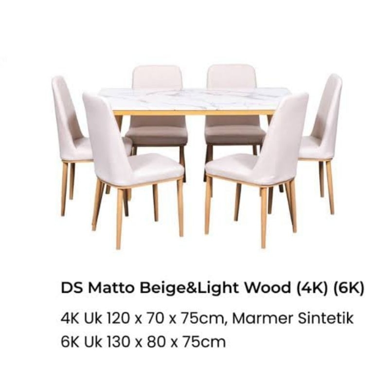 Jual Meja Makan Marmer Marble Sintetis / Dining Table Elegan Minimalis ...