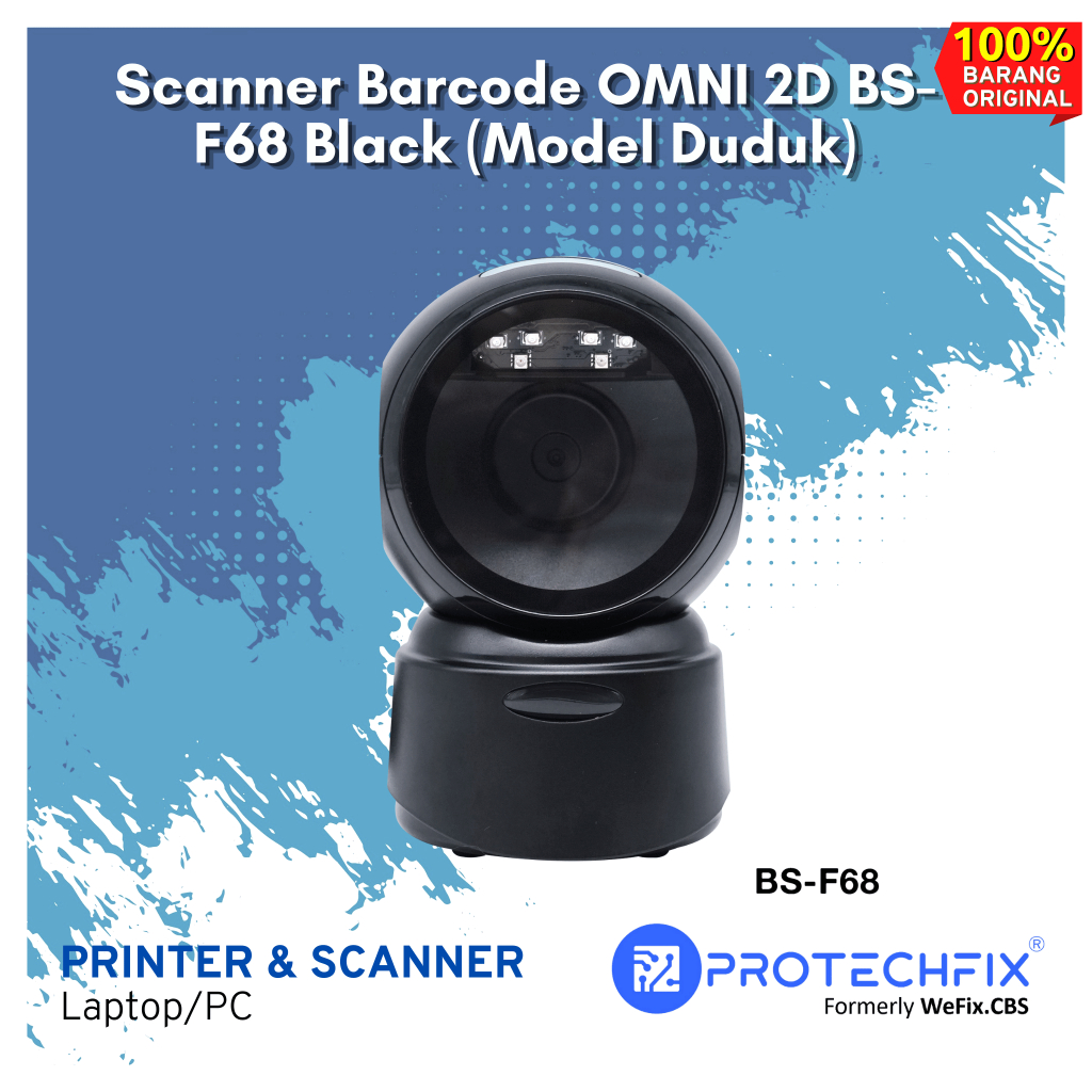Jual Omni Barcode Scanner Iware Bs-F68 F68 2D Auto Scan, Qr Code ...