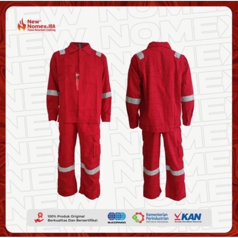 Jual PROMO (ORIGINAL) WEARPACK SETELAN TWO PIECE (BAJU+CELANA) ANTI API ...