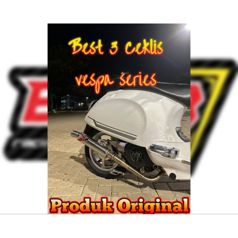 Jual Knalpot Best3 Sukhoi ceklis Original emblem merah | Shopee Indonesia