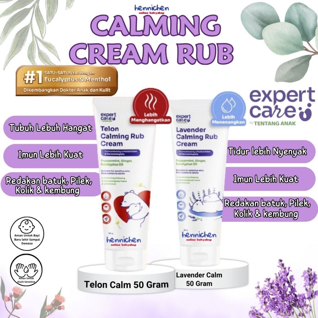 Jual Expert Care Calming Rub Cream 50GR | Aroma Telon & Lavender ...