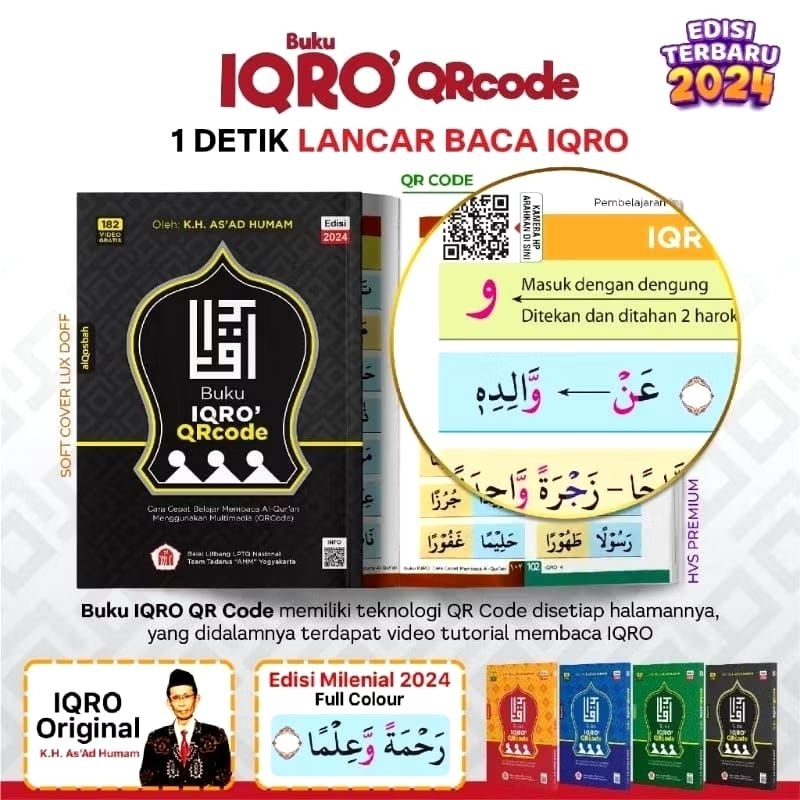 Jual Iqro Milenial Full colour dengan QrCode (1 Buku 6 Jilid) | Shopee ...