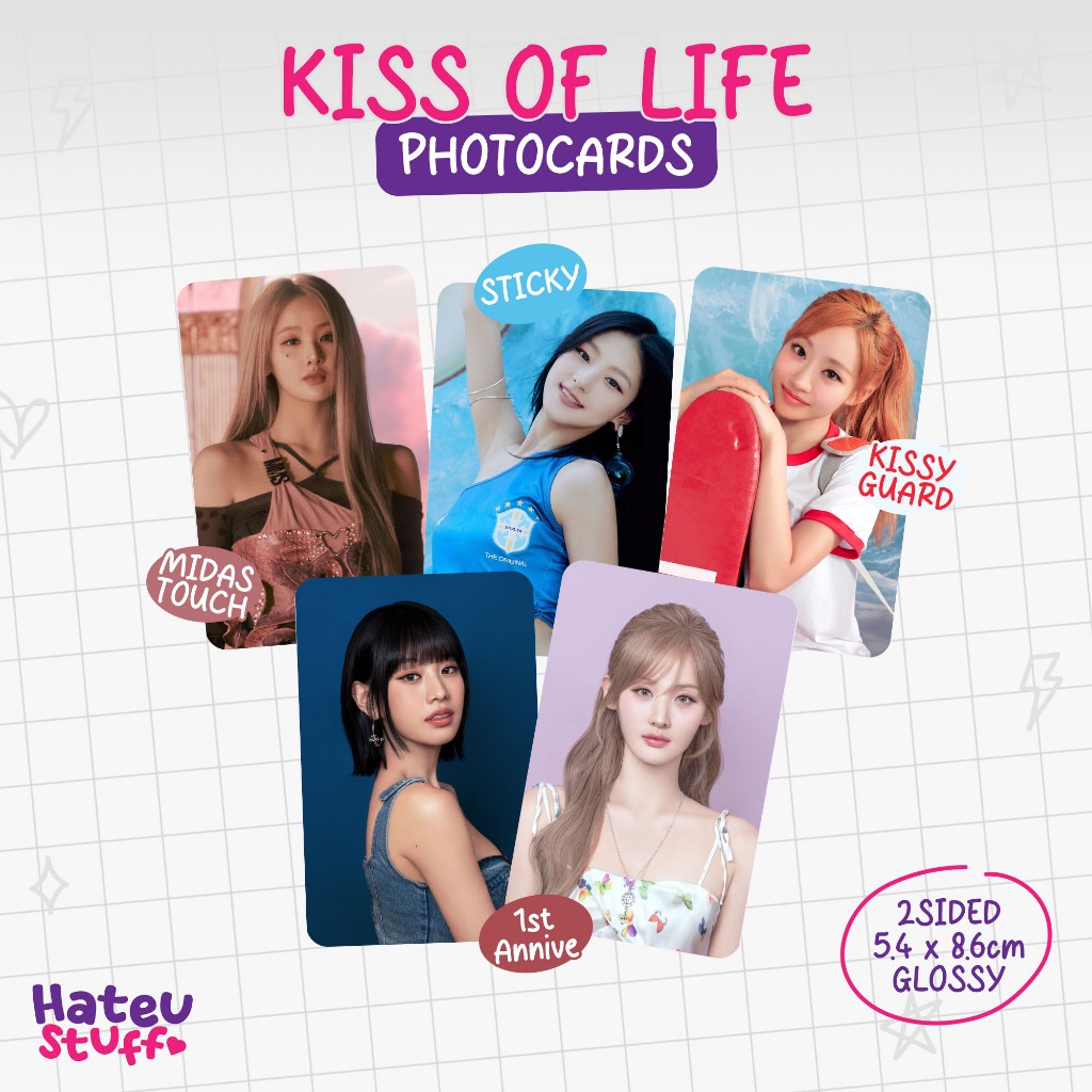 Jual [all-in] KISS OF LIFE Unofficial Photocard KISSY GUARD, Sticky ...