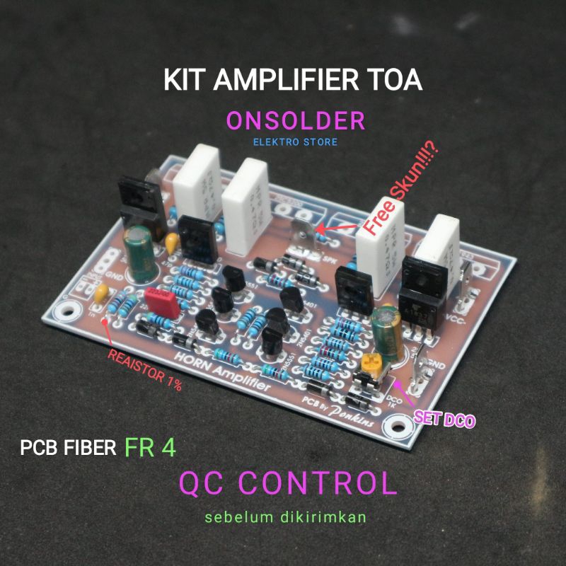 Jual Kit Ampli TOA versi terbaru PCB fiber | Shopee Indonesia