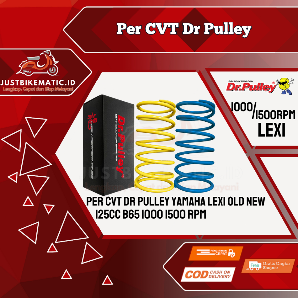 Jual Per CVT Yamaha Lexi Old New 125 cc B65 1000 1500 RPM Dr Pulley ...