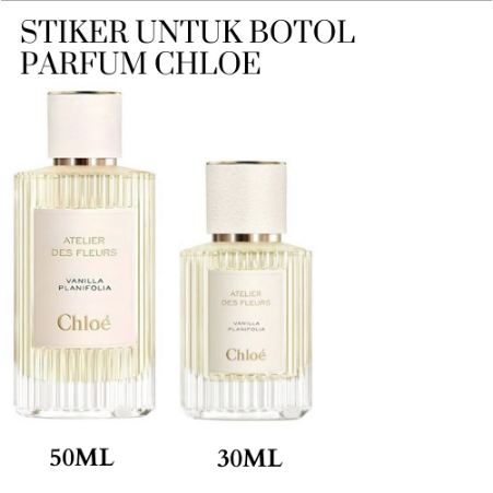 Jual Stiker Botol Parfum Label Botol Ch loe 30 ml dan 50ml Parfume ...