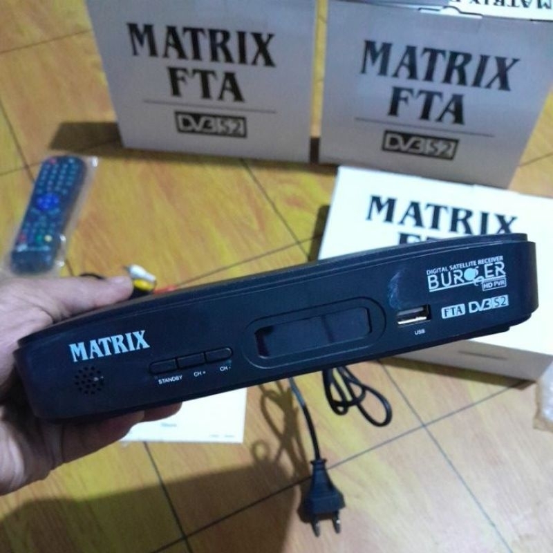 Jual RECEIVER PARABOLA MATRIX BURGER S2 HD ( FTA / SIARAN GRATIS ...