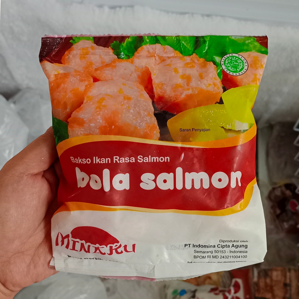 Jual Minaku Bola Salmon 200 Gram Bakso Ikan Frozen Food Yogyakarta ...