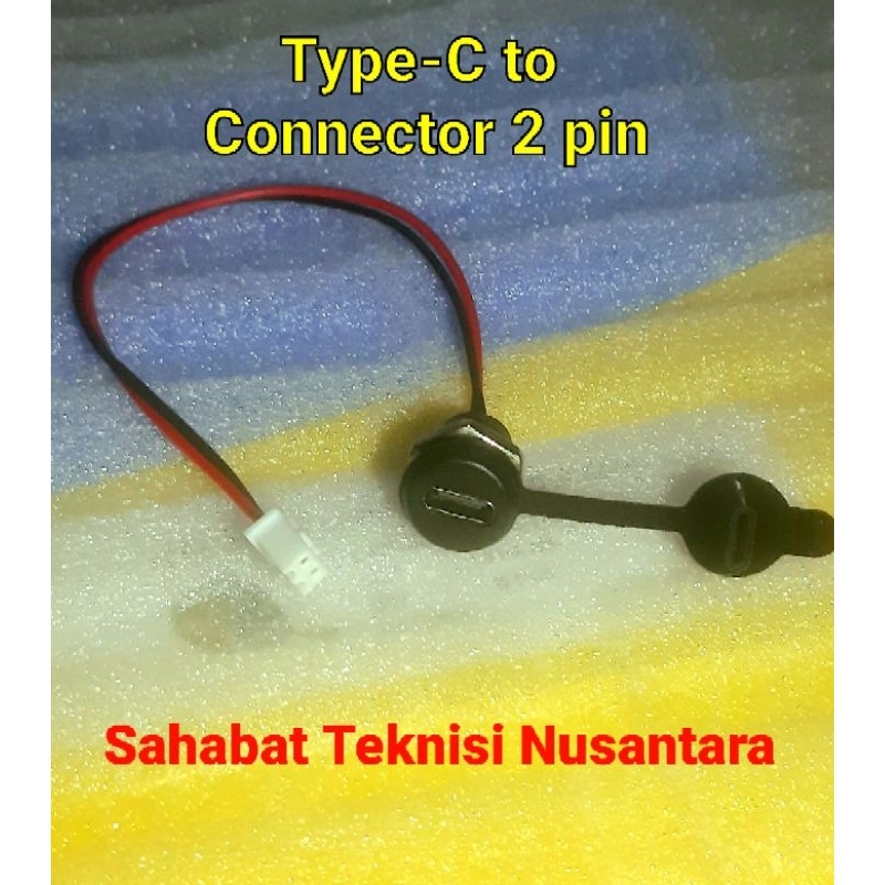 Jual Socket Type C Connector 2 pin | soket type C to konektor 2 pin ...