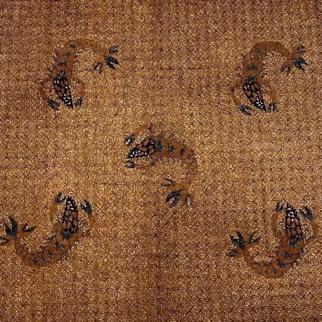Jual Batik Kuno Tulis Solo Sogan motif Udang latar bilik bambu ...