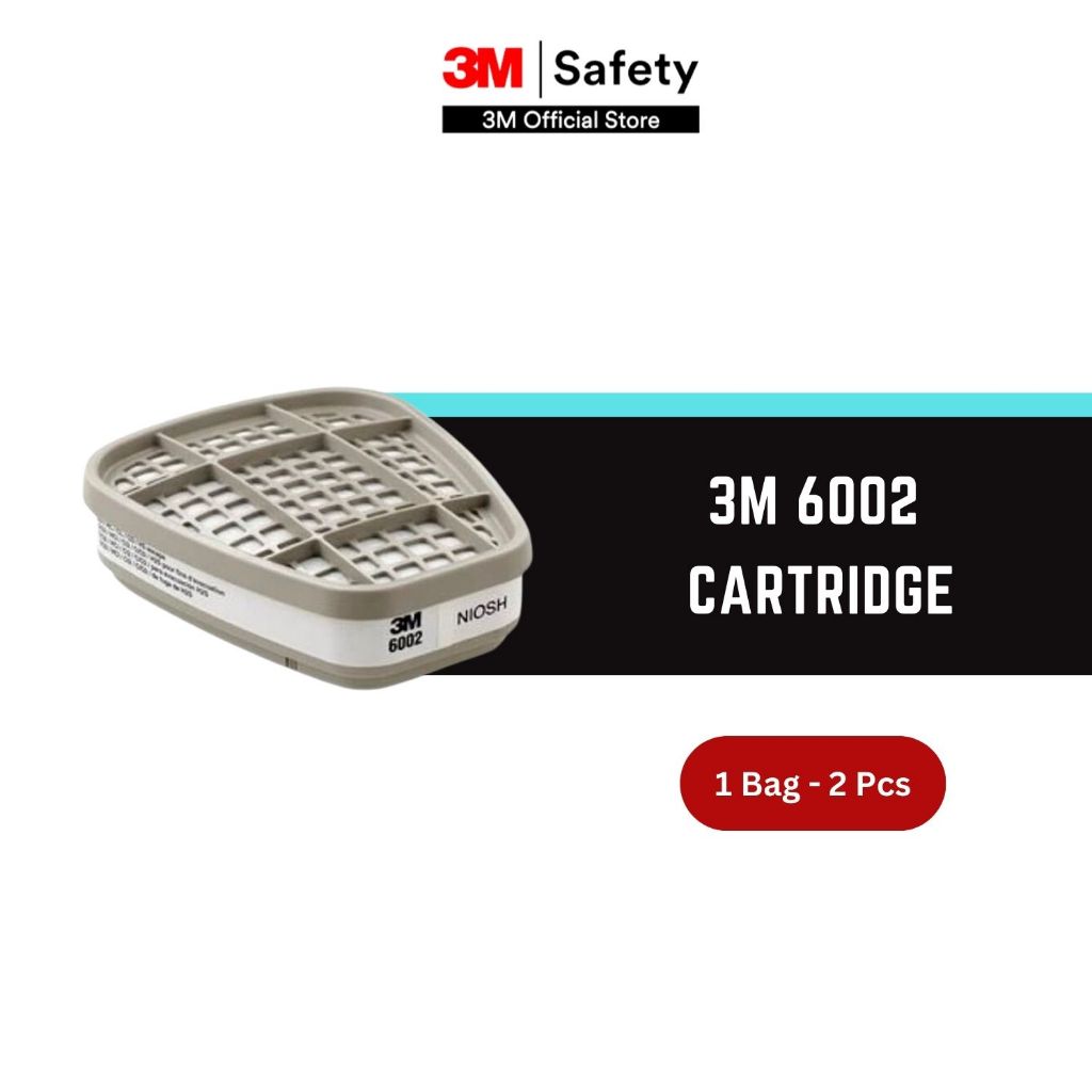 Jual 3M 6002 Acid Gas Cartridge Respiratory Protect 1 Bag isi 2 pcs | Shopee Indonesia