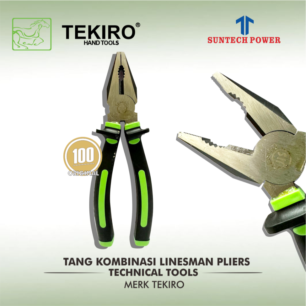 Jual Tang Kombinasi Merk Tekiro Linesman Pliers Ukuran 7" Dan 8" Semua ...
