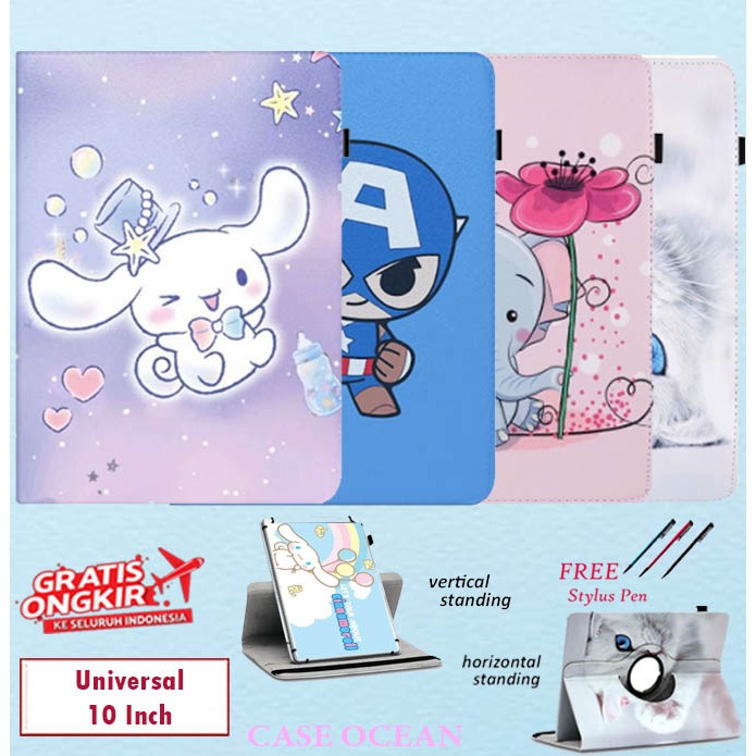 Jual Advan Tab Sketsa 1 2 3 Flip Leather Case Casing Cover Motif Kartun ...