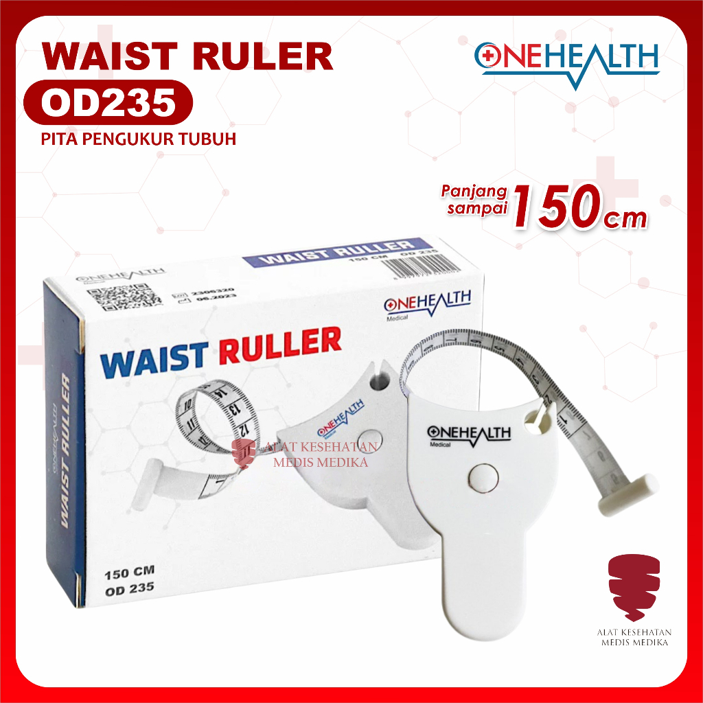 Jual Waist Ruler OneHealth OD235 Pita Pengukur Lingkar Perut Alat Ukur ...