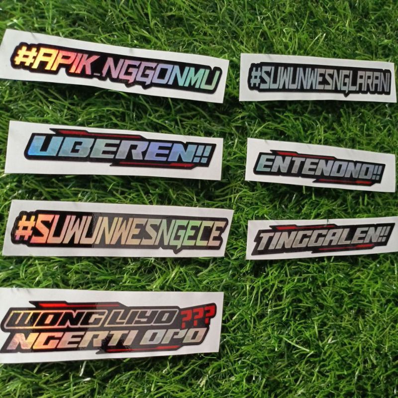 Jual STIKER KATA KATA VIRAL TERBARU UBEREN TINGGALEN SUWUNWESNGECE APIK ...