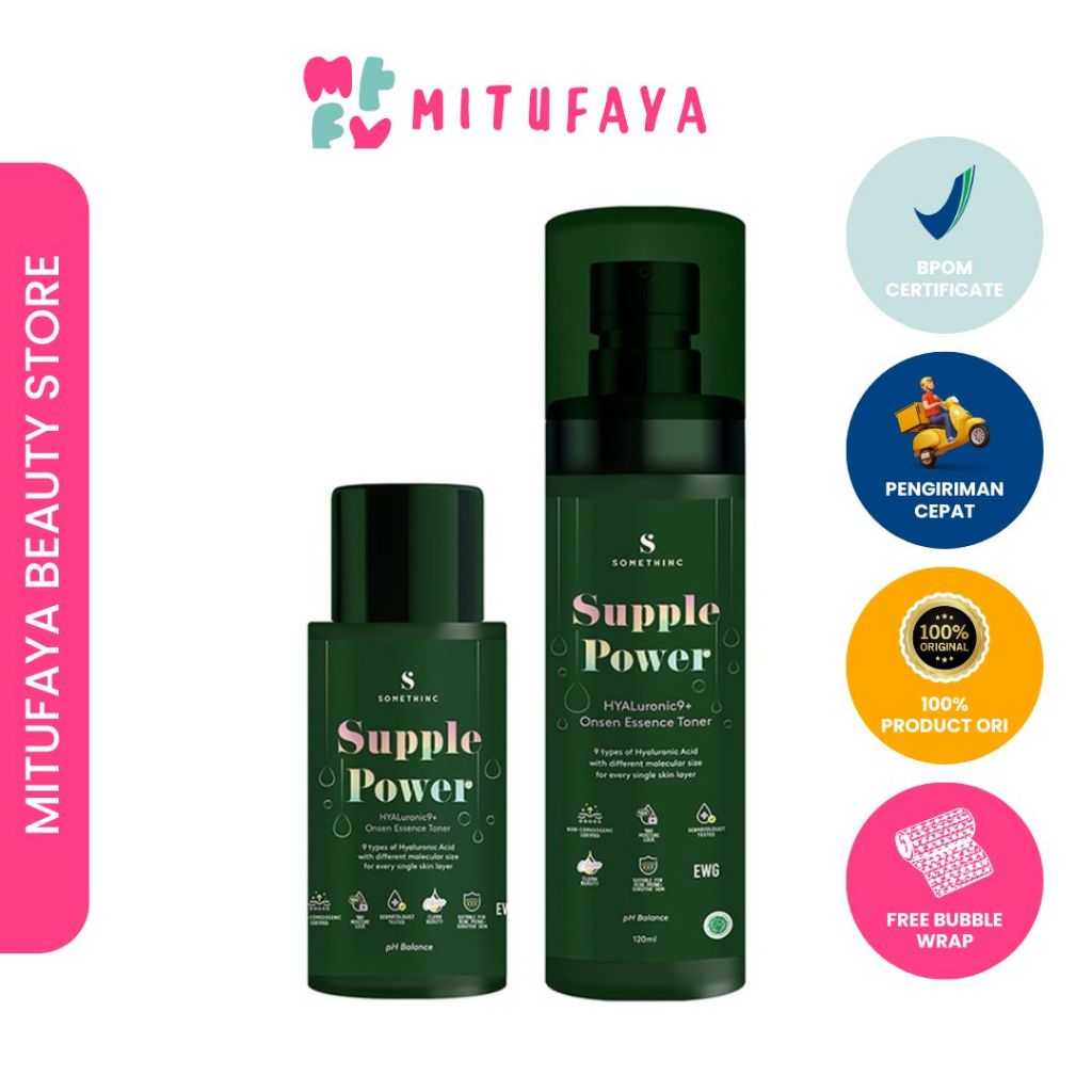 Jual MITUFAYA Somethinc Supple Power Hyaluronic 9+ Onsen Essence Toner ...
