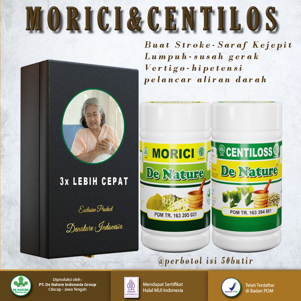 Jual Centilos Morici Obat Stroke Ampuh Struk Saraf Kejepit Vertigo ...