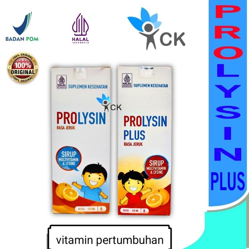 Jual PROLYSIN / PROLYSIN PLUS SYRUP BOTOL suplemen kesehatan anak ...