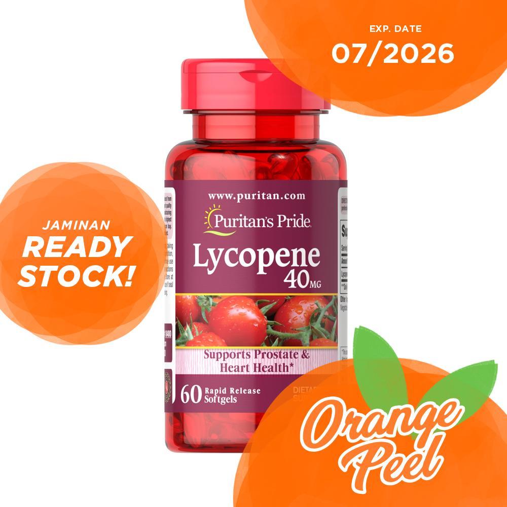 Jual Puritan Pride Lycopene 40 mg 60 Softgels | Shopee Indonesia