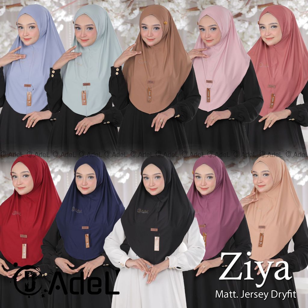 Jual JILBAB SIMPLE SERIES ZIYA ADEL HIJAB | Shopee Indonesia