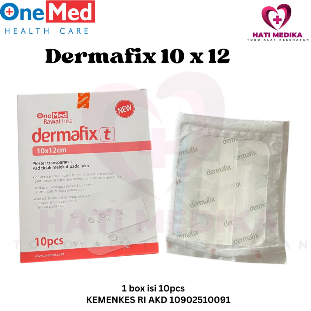 Jual ONEMED - Dermafix T Plester 10 x 12 cm | Plester Luka | Shopee ...