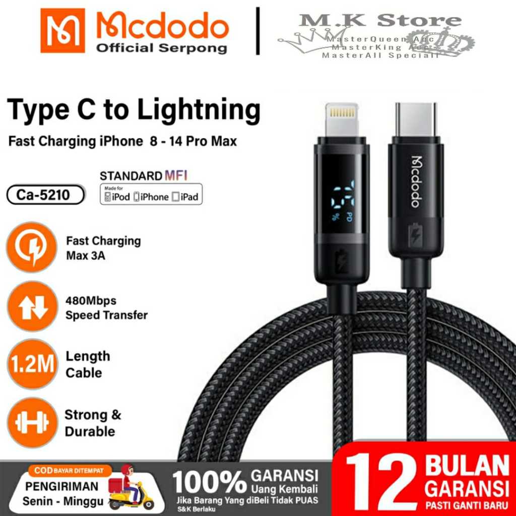 Jual MCDODO Kepala Charger 20w PD Type C Fast Charging For iPhone dan iPad CH-4020 NANO Adaptor ...
