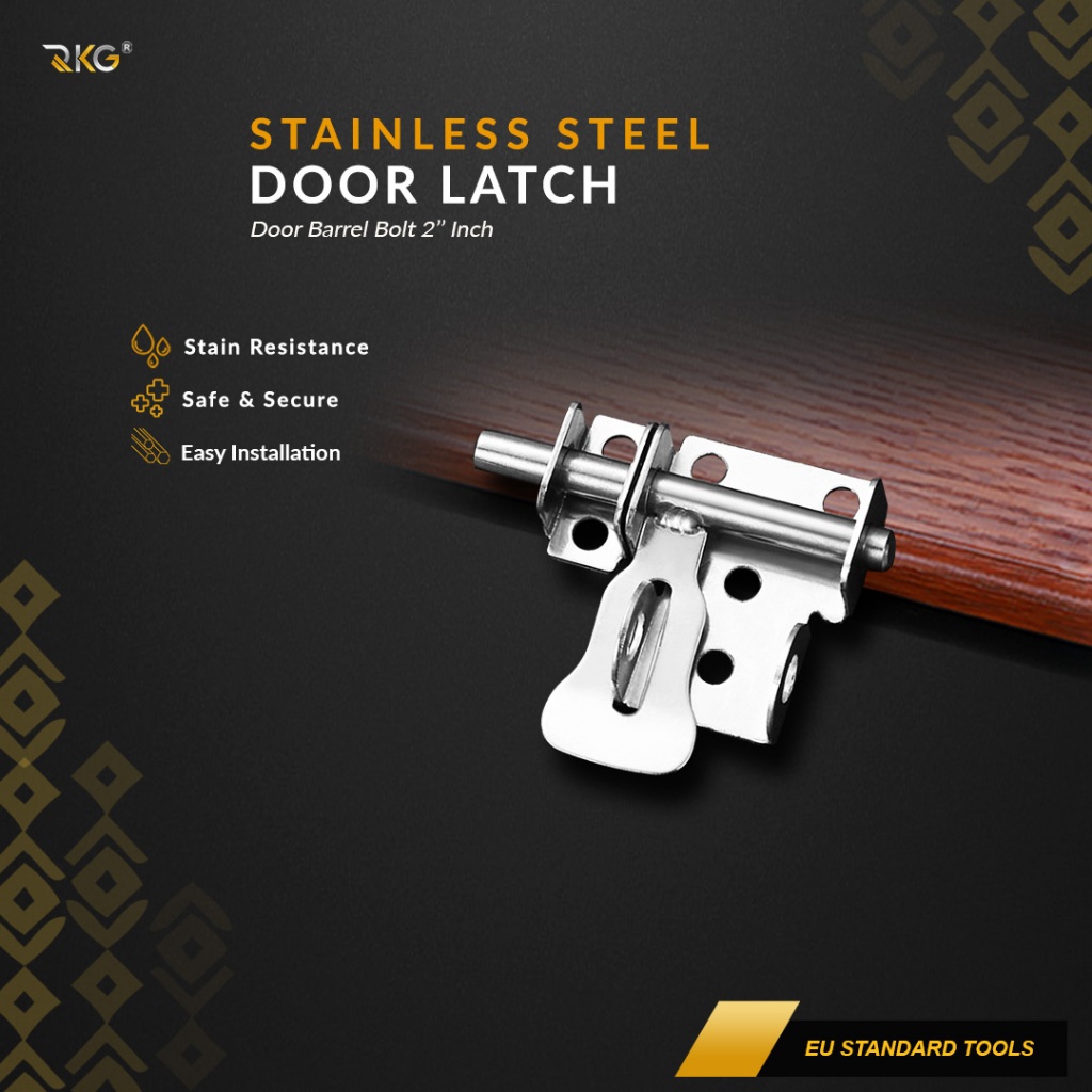 Jual RKG Grendel Slot Pintu Gembok Tebal Stainless Steel Barrel Bolt 2 ...