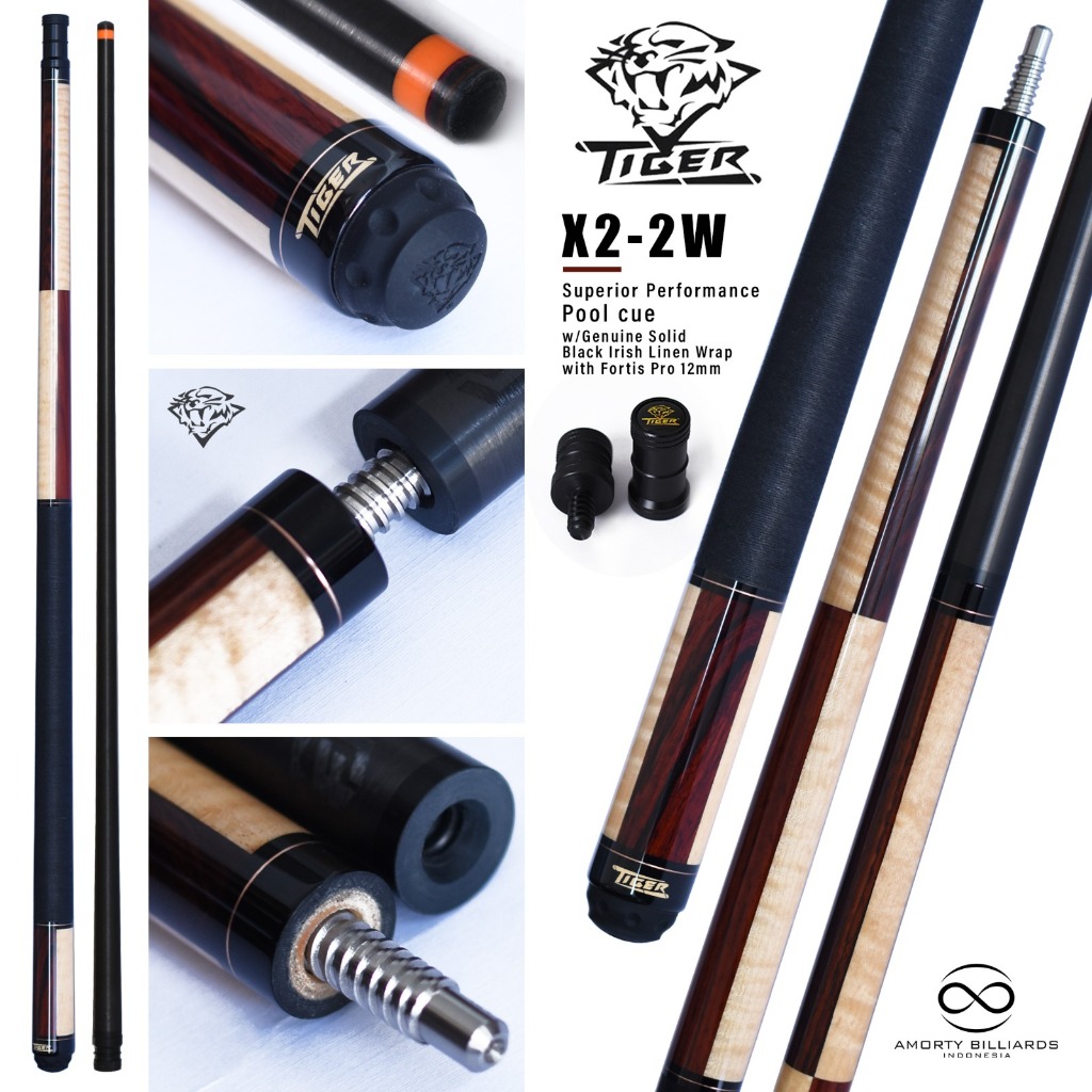 Jual Tiger X2 - 2W Series Cue / Stick Play Billiard | Shopee Indonesia