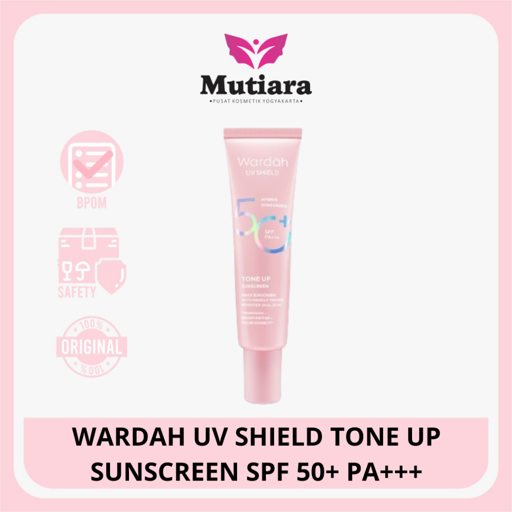 Jual WARDAH UV SHIELD TONE UP SUNSCREEN SPF 50+ PA+++ | Shopee Indonesia