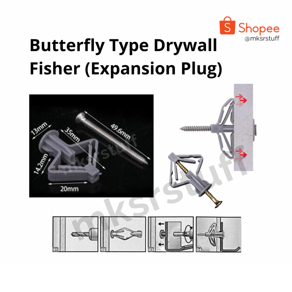 Jual (100pcs) - Gypsum Screws / Pengencang Skrup Gypsum / Expansion ...