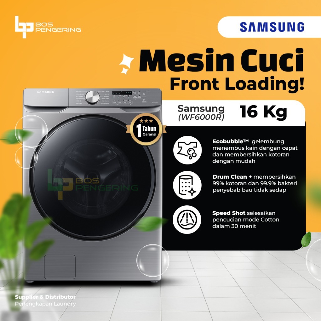 Jual Mesin Cuci Samsung Front Loading 16Kg Palet Kayu | Shopee Indonesia