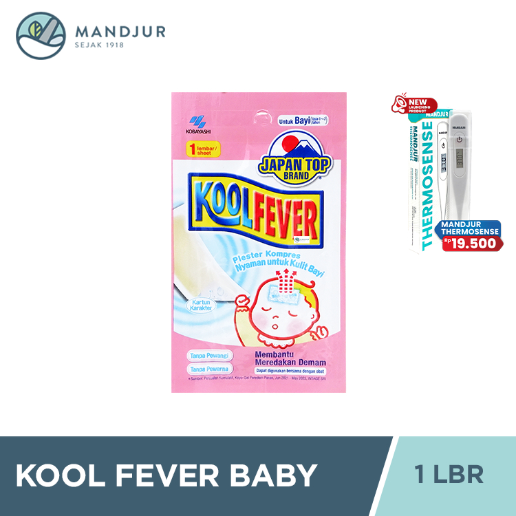 Jual Kool Fever Baby 1 Lembar - Meredakan Demam pada Bayi | Shopee ...