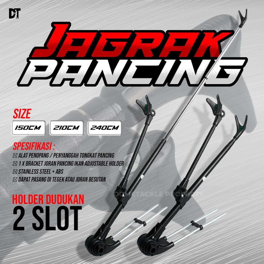 Jual Jagrak Pancing Joran Tegeg Kolam Bendungan Multifungsi Size 150 ...
