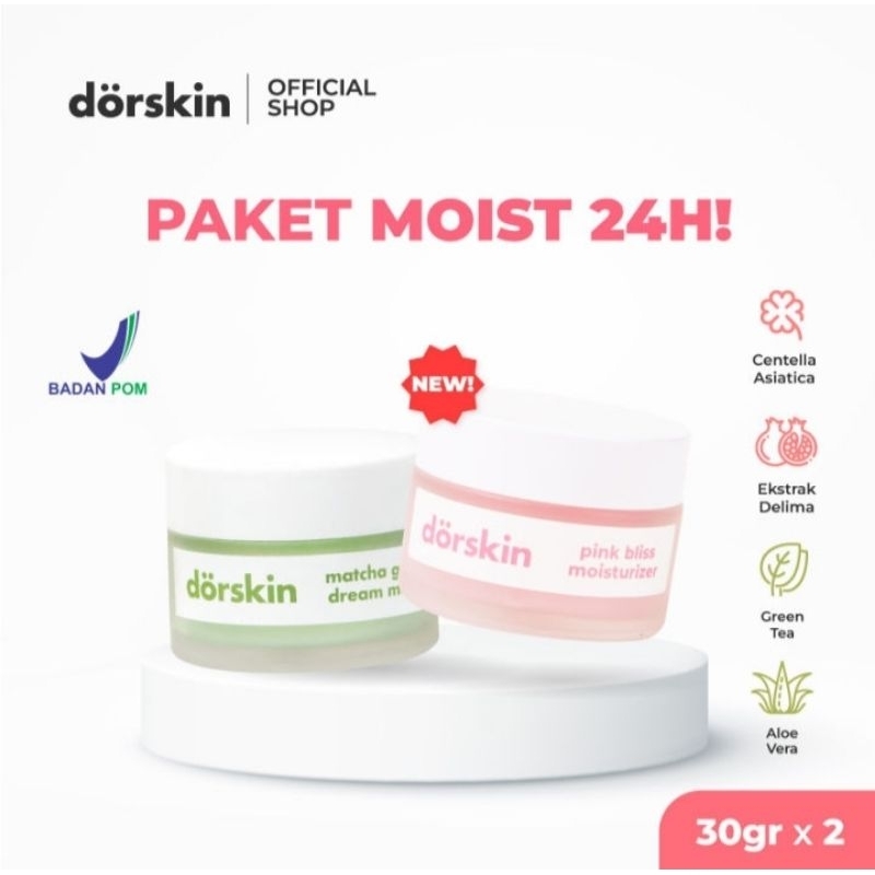 Jual Dorskin Matcha Glow Dream Mask // Dorskin Pink Bliss 30Gram ...