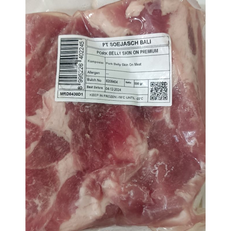 Jual Pork Belly Skin On Sancam Babi (PT. Soejasch Bali) | Shopee Indonesia