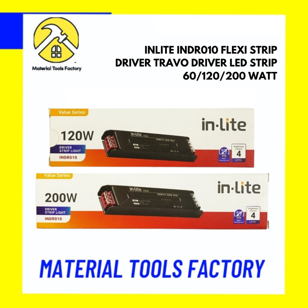 Jual InLite INDR010 Flexi Strip Driver Travo Driver LED Strip 60W 120W ...