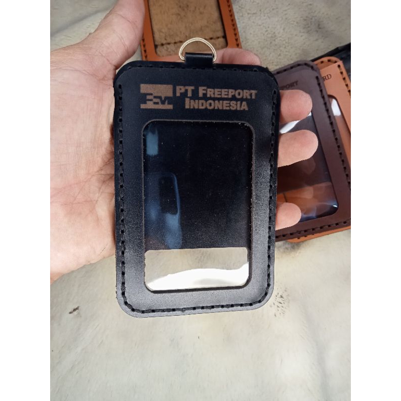 Jual ID CARD KULIT CUSTOM PT FREEPORT | Shopee Indonesia