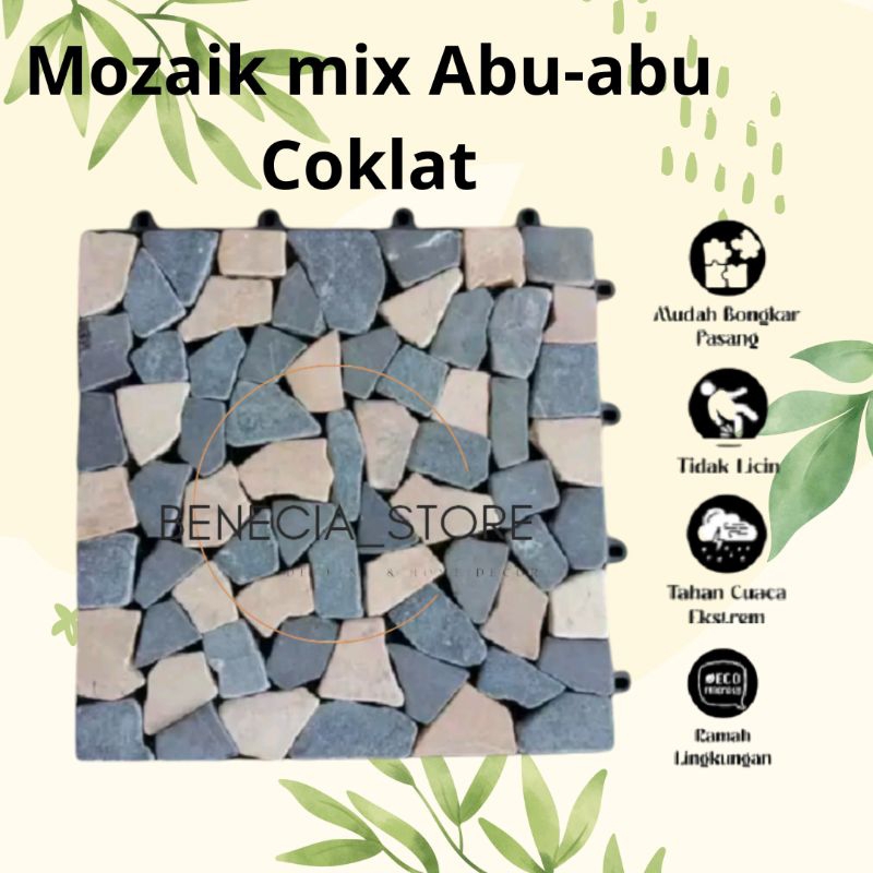 Jual Decking Tile Batu alam mozaik mix - Batu ubin Mozaik mix bongkar ...