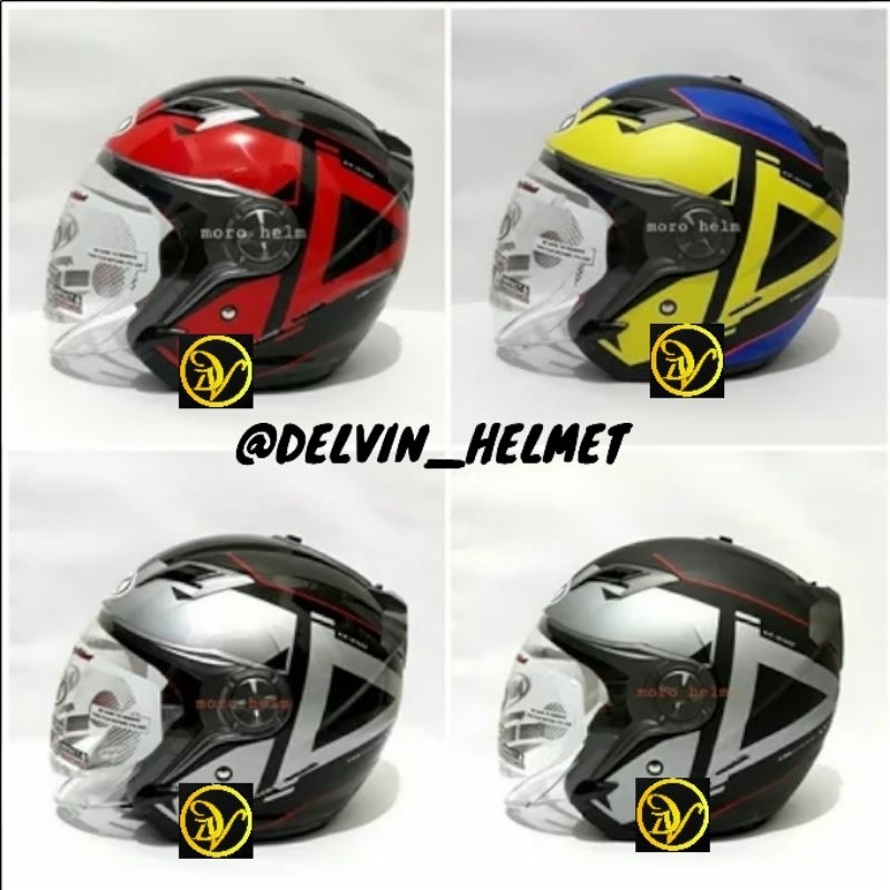 Jual HELM HALF FACE NHK GLADIATOR GRANDE ALL VARIAN (DOUBLE VISOR ...