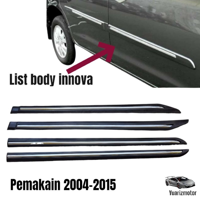 Jual LIST BODY INNOVA 2004 -2015 original toyota / side body molding ...