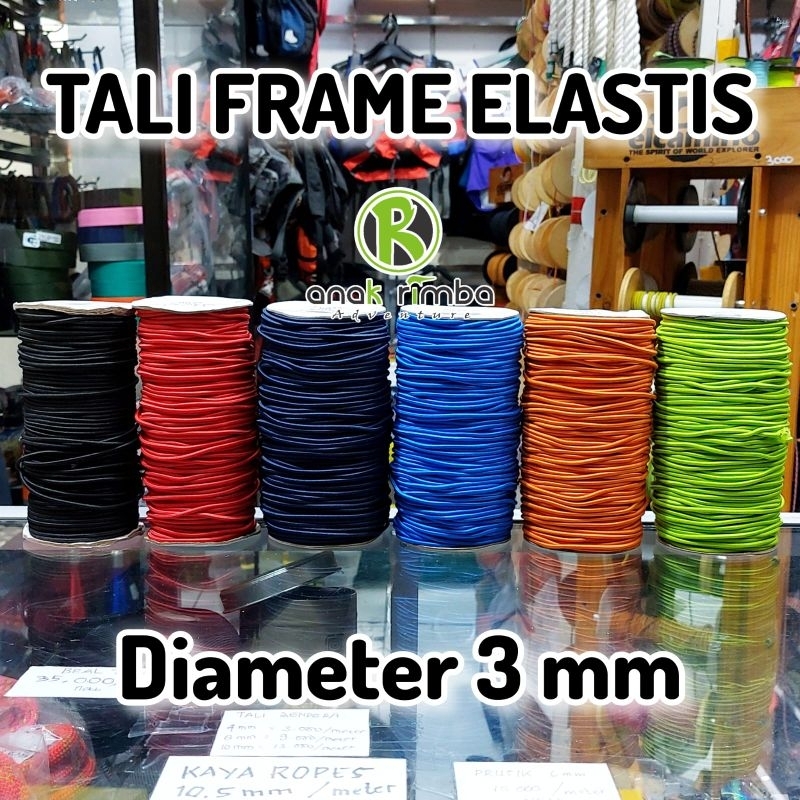 Jual TALI FRAME TENDA DOME TALI ELASTIS 3 MM PERMETER | Shopee Indonesia